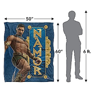 Black Panther Wakanda Forever Blanket, 50"x60" Namor Silky Touch Super Soft Throw Blanket