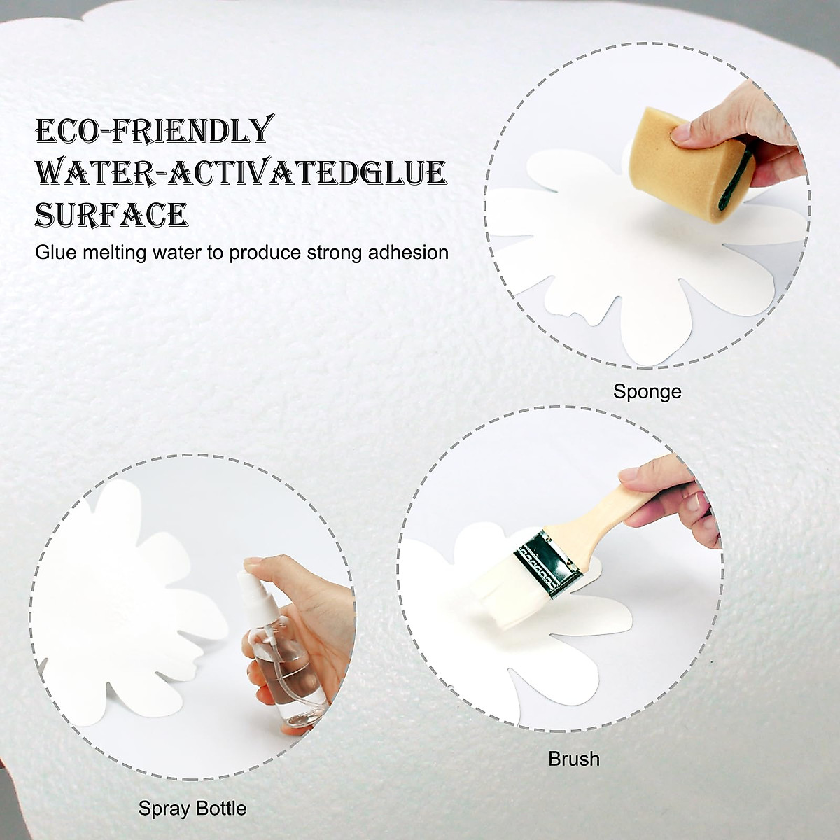 56"x64" Extra Large Rainbow Wall Stickers Precut Vibrant Half Watercolor Rainbow Wall Decals Eco-Friendly Water-Activated gummed Wall Art Sticker for Girls Nursery Kids Bedroom Living Room Wall Decor