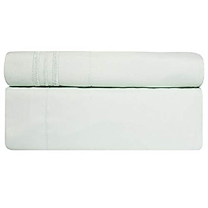 Queen Size Bed Sheets - Breathable Luxury Sheets with Full Elastic & Secure Corner Straps Built In - 1800 Supreme Collection Extra Soft Deep Pocket Bedding Set, Sheet Set, Queen, Mint