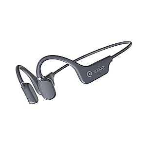 Wireless Bluetooth Headphones, SANAG Open Ear Sport Headphones with Mic, Music Phone Call IP67 Sweat-Resistant Bluetooth Headset for Outdoor Activities, Working, Gym, Christmas Gift Grey