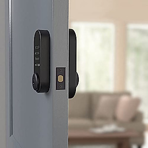 Amazon Basics Grade 2 Contemporary Electronic Touchscreen Deadbolt Door Lock - Matte Black