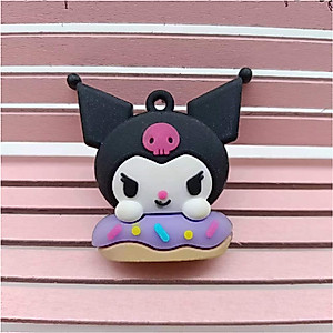 7 Pcs Kawaii Anime Cake Topper,Educatgame Cute Anime Figures Set, Great for Theme Birthday Party Decoration Supplies,Keychains,Anime Fans or Friends Gifts