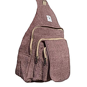 Unique deasign Himalaya Hemp Sling Backpack Hippie Backpack Festival Backpack Hiking Backpack 100% Hemp|100 VEGAN| FAIR TRADE | Handmade with Love.