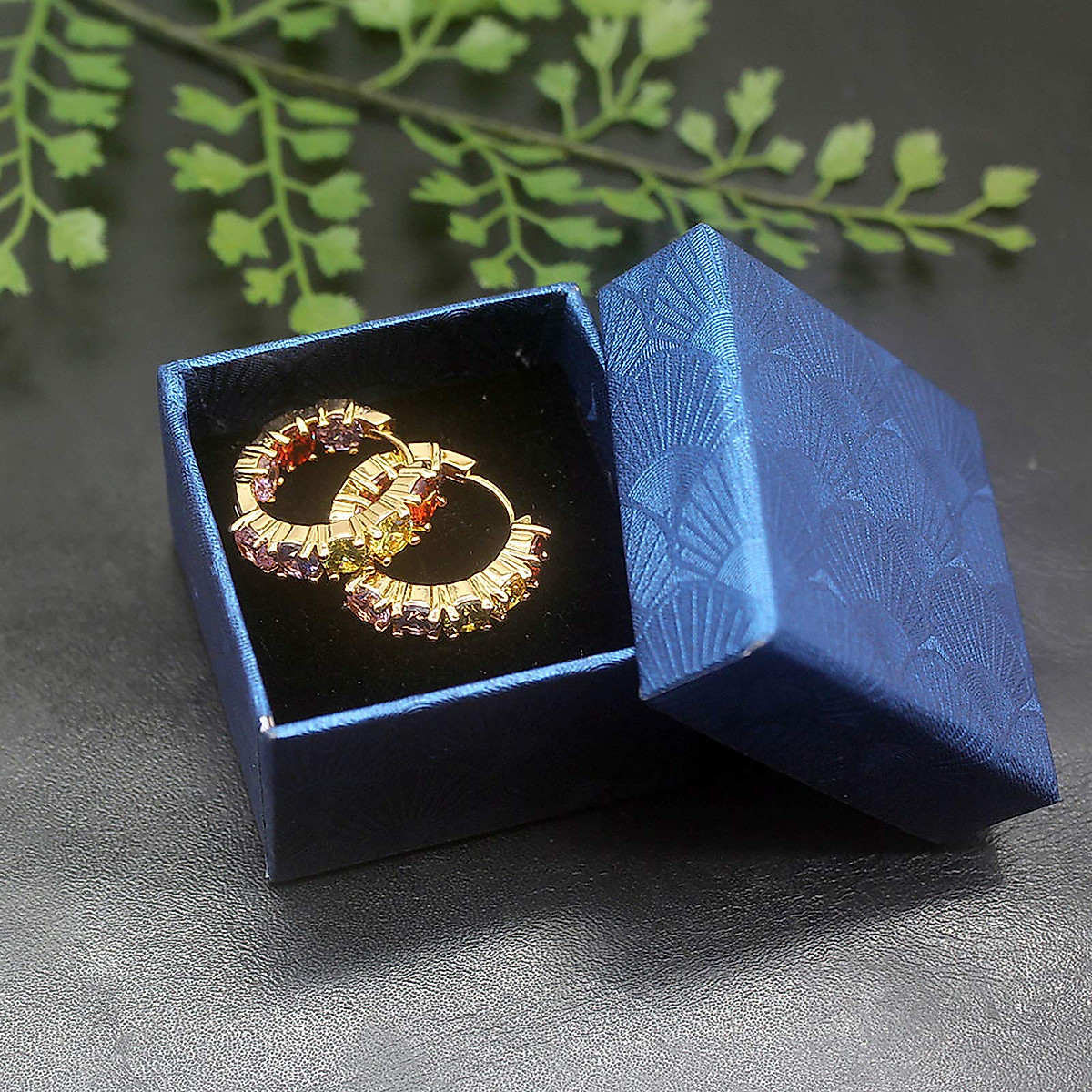 Women Silver Earrings Rose Gold Earring Garnet Peridot Amethyst Morganite Ideal Gift Choice (Rose gold earrings)