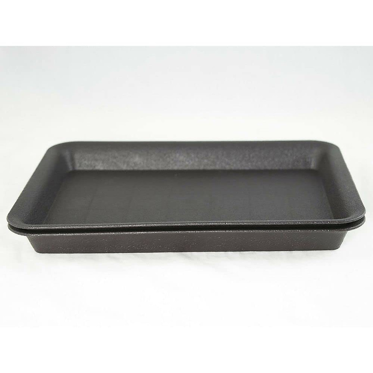 2 Pcs Rectangular Dark Brown Plastic Humidity/Drip Tray for Bonsai Tree 8.5"x 6"x 1"