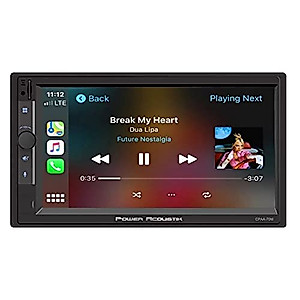 Power Acoustik Car Stereo Combo | CarPlay/Android Auto 7 HD LCD with Capacitive Touchscreen Receiver & (4) 6.5 Speakers | Double Din | CPAAM7-S2