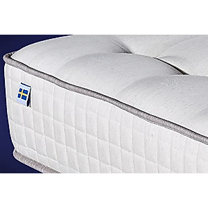 MALEK Classic Mattress | Luxury Plush Hand Made Mattress | 100% Natural Fabric | Propocket Spring System | Foam Free (Queen (U.S. Standard))