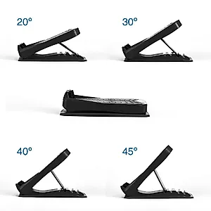 StrongTek Portable Slant Board, 4-Angle Adjustable, Plastic Calf Stretcher for Squats, Physical Therapy, Calf Stretching, 350lbs Capacity, Incline Board for Stretching, Ideal for Plantar Fasciitis