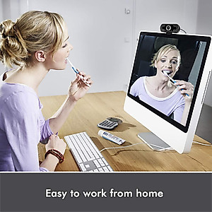 AAKULU Webcam with Microphone,1080p HD Webcam Streaming Computer Web Camera USB Cable for PC Laptop Desktop Video Calling,Conferencing on line Classes Black