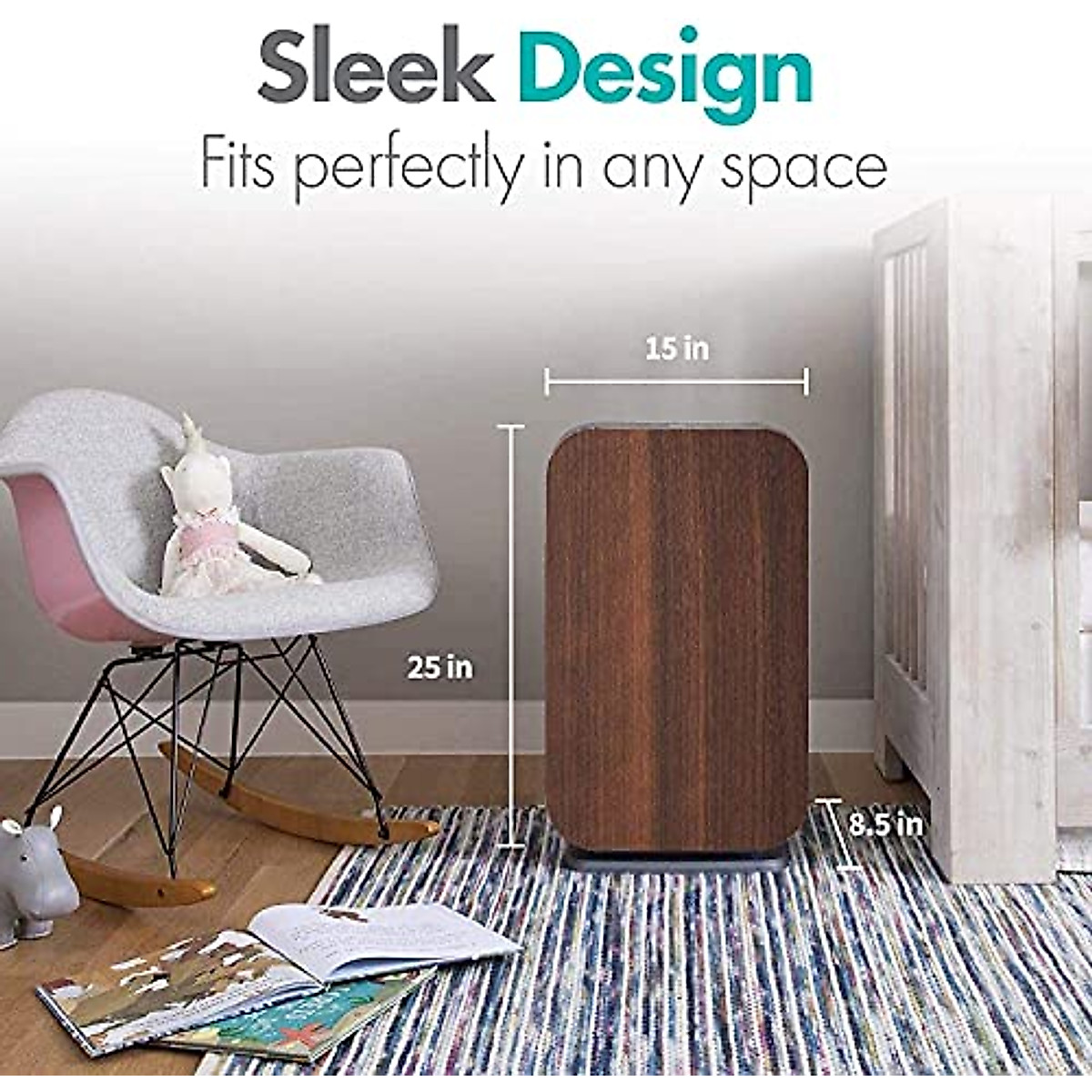 Alen BreatheSmart FLEX HEPA Air Purifier, Medical Grade Filtration H13 True HEPA for 700 SqFt, 99.9% Airborne Particle Removal, Air Purifier for Allergens, Dust, Mold, Heavy Odors, (Graphite)