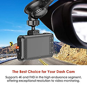 Vantrue 128GB U3 microSDXC UHS-I 4K UHD Video Monitoring Memory Card with Adapter for Dash Cams, Body Cams, Action Camera, Other Surveillance & Security Cams