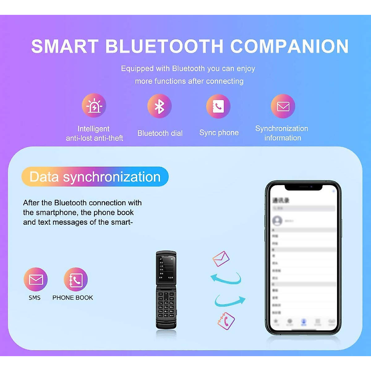 XBOSS F1 Flip Mobile Phone Smallest Phone in The World Design Unlocked (Black)