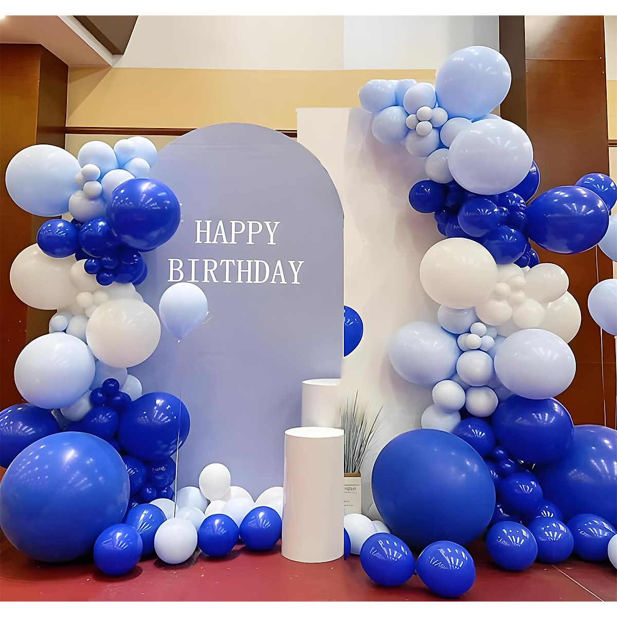 60Pack Royal Blue Balloons, 12inch Dark Blue Party Balloons Helium Quality Latex Ballons for Birthday Graduation Baby Shower Baseball Wedding Nautical Party Decorations (2 Blue Ribbons)