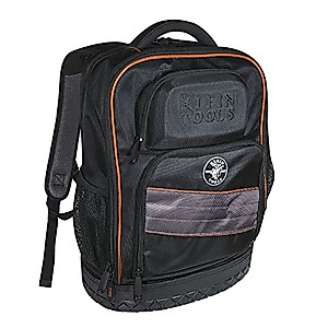 Klein Tools 55439BPTB Laptop Backpack / Tool Bag, Water Resistant Technician Backpack, Padded for 3-Inch Thick Laptop or Tablet, 25 Pockets