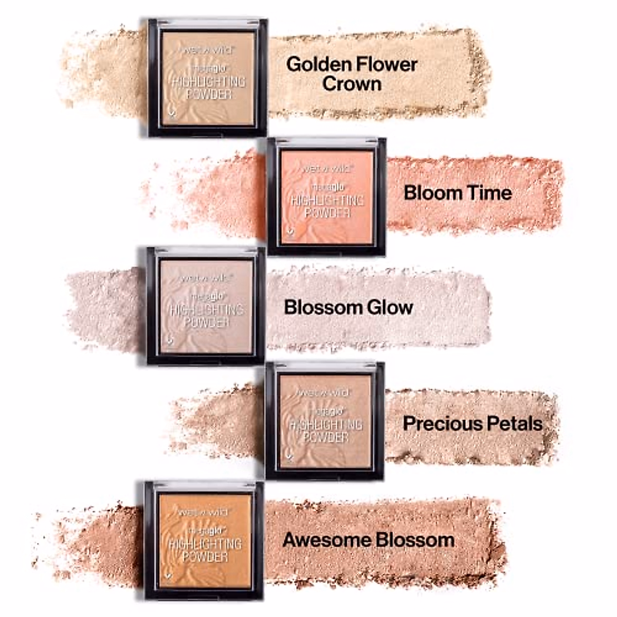 Wet n Wild MegaGlo Highlighting Powder Brown Golden Flower Crown, 0.19 Ounce