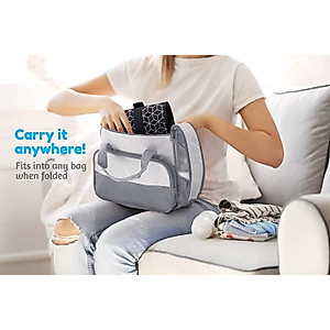 Toolik Baby Diaper Changing Pad X-Large Waterproof Mat and Diaper Bag Dispenser with 105 Disposable Unscented Waste Bags (7 Refill Rolls) for Baby and Toddler Poop or Dirty Clothes, Bundle