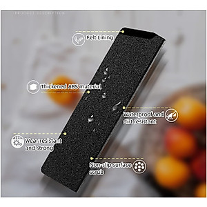 Knife Sheath, Chef Knife Edge Guard, Universal Kitchen Knife Blade Covers, BPA-Free Knife Case, Abrasion Resistant Felt Lined Knife Cover Sleeves Knife Protectors