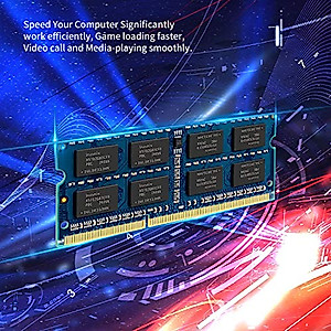 Kuesuny 8GB Kit (2 x 4GB) DDR3-1600 SODIMM, DDR3L PC3-12800 CL11 Non ECC Unbuffered 204-Pin 1.35V/1.5V 2RX8 SO-DIMM Notebook Laptop RAM Memory