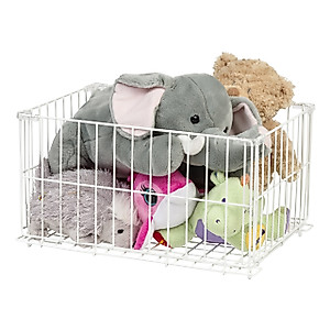 IRIS USA WCO-M Modular Wire Stacking Storage Container, Medium