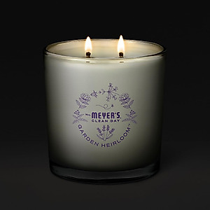 Mrs. Meyer's Clean Day Garden Heirloom Scented Soy Candle, Large, Moonflower Scent, 14 Ounce Candle