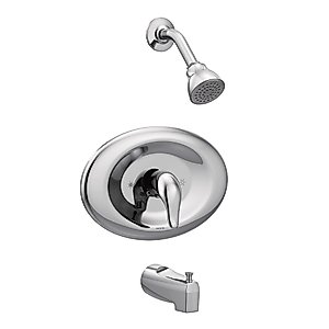 Moen Chateau Chrome Single Handle Posi-Temp Eco-Performance Shower Faucet Set, Valve Included, L2369EP