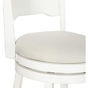 Hillsdale Clarion Swivel Stool, Counter Height, Sea White