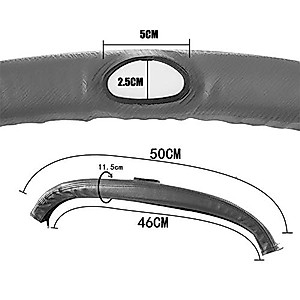 Gogolotom Classic Luxury PU Leather Handle Cover for Doona Stroller & Car Seat, Dust-proof, Water-repellent, Black