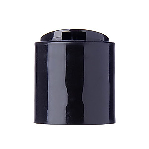 Oak & Sage 4oz (120ml) Squeezable Boston Round Empty Natural-Colored Plastic HDPE Bottles With Black Shampoo Caps - 24/410 cap size - BPA Free - (6 pack) …