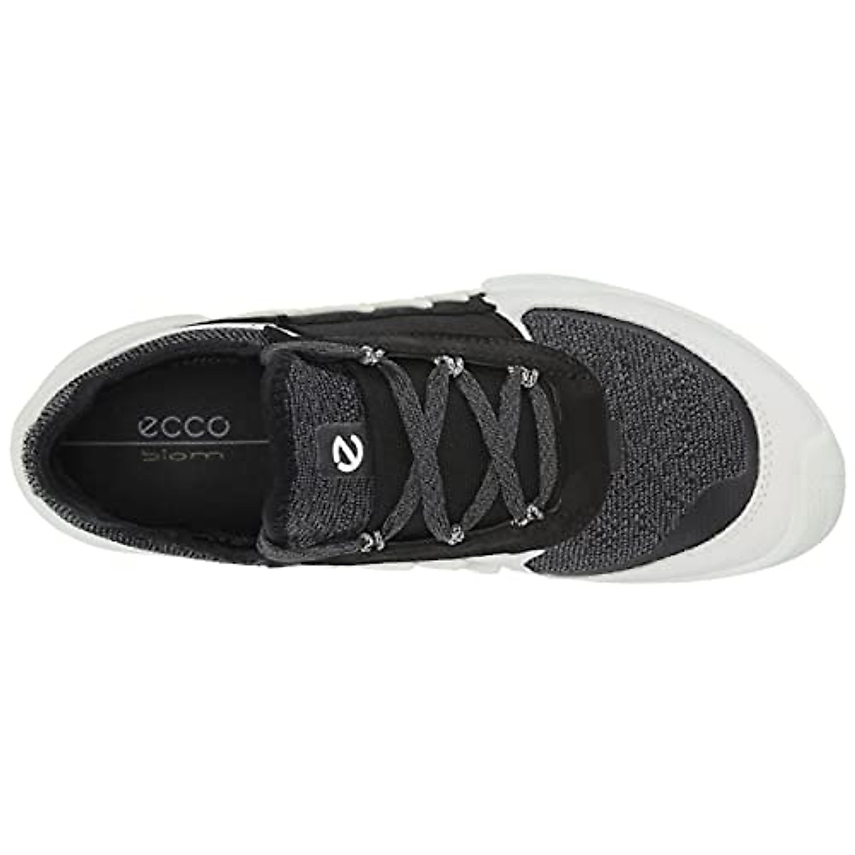 ECCO Women's Biom AEX Knit Slip On Cross Trainer, White/Black, 9-9.5