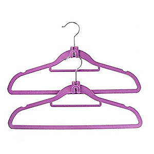 20Pcs Mini Cascading Hooks Clothes Hanger Rack Connector for Plastic Metal Wood Flocked Hangers (Gray)