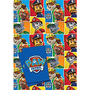 Official Paw Patrol 2 Sheet and 2 tag Gift Wrap Pack