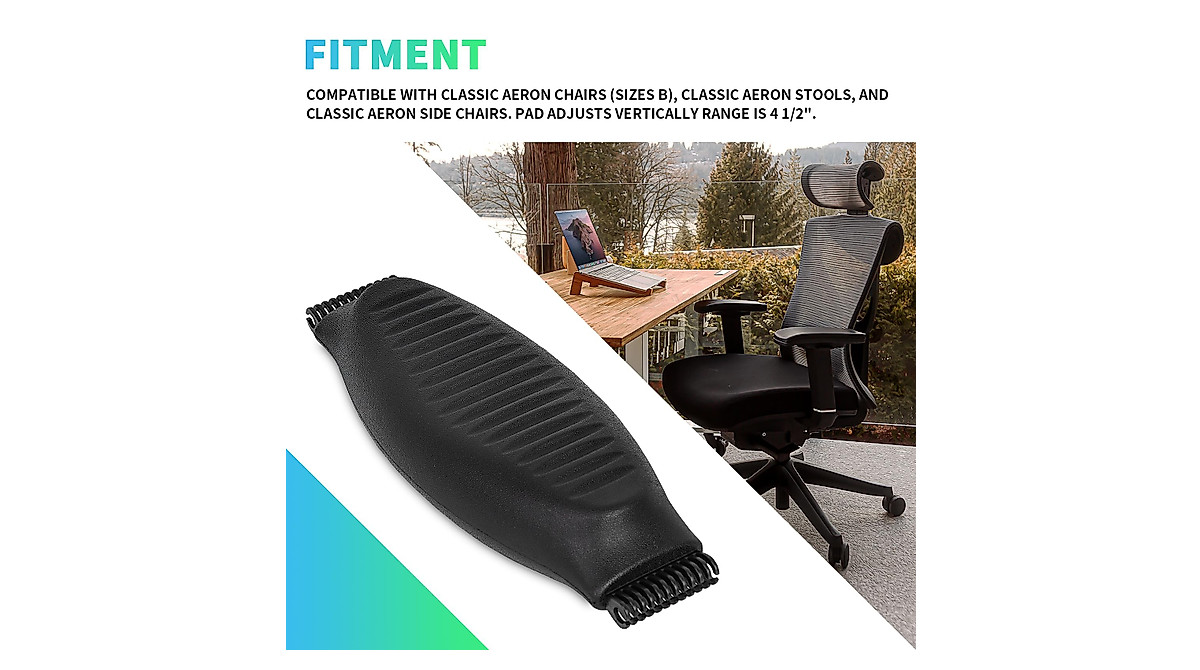 ECOTRIC Lumbar Support Pad for Herman Miller Aeron Chair