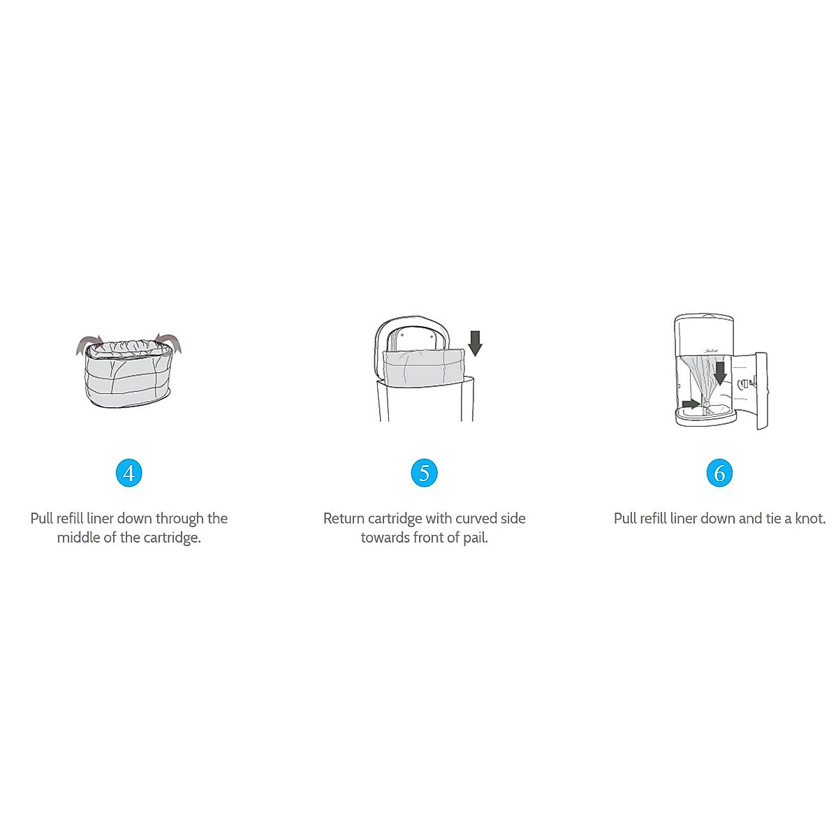 JANM280DAEA - AKORD Slim Adult Diaper Disposal System, White, 12.44x10.51x20.51 Inch