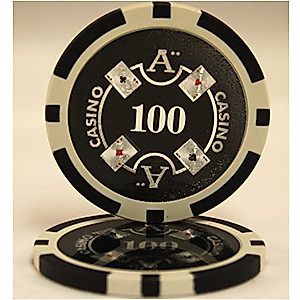 MRC Poker 1000pcs Ace Casino Laser Poker Chips Set with Acrylic Case Custom Build