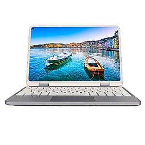 GOWENIC 10.8in Touchscreen 2 in 1 Laptop, Rotatable FHD Screen, 360 Degree Rotation, 8GB RAM + 1TB SSD, Touch Pen, 11, Aluminum Alloy Shell, Built in Camera and Speakers (8+1TB US)