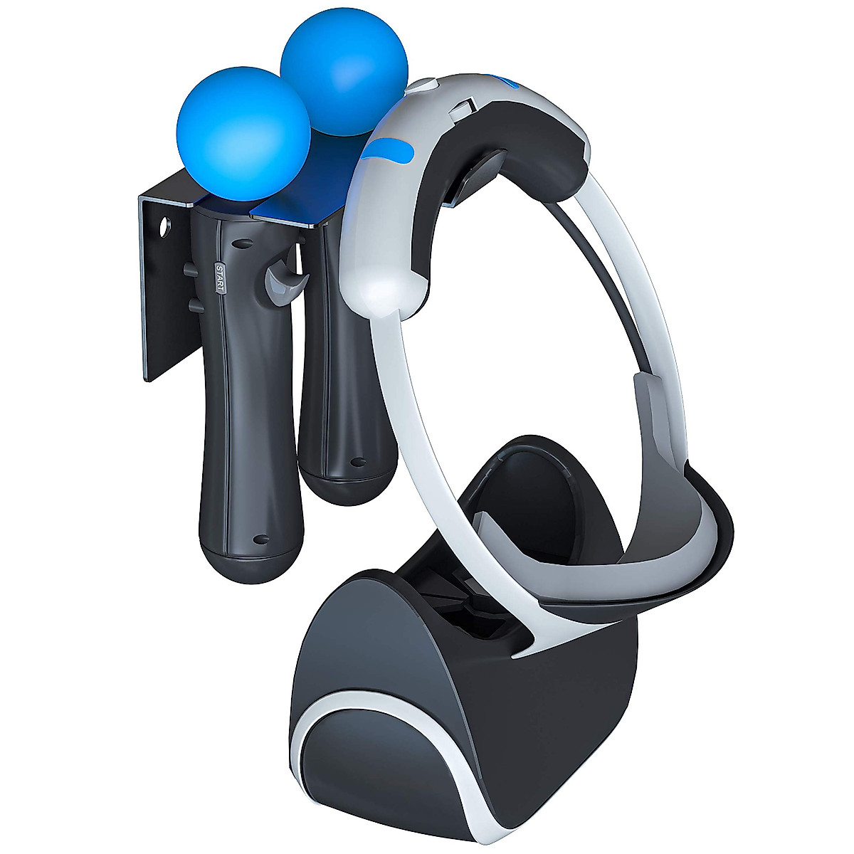 Skywin PSVR Wall Mount - Compact, Scratch Resistant Stand for PS4 VR Headset and Move Controllers