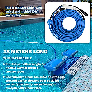 9995873-DIY Cable 3 Wire Assy w/Swivel, Pool Cleaner Parts Hose 9995873 Fit For Dolphin Supreme M4, Supreme M5, C3, Supreme M400, Supreme M500, Oasis Z5, Triton Plus, Wave 65