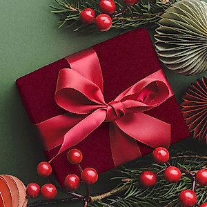 CRE8TIVE 12"x80" Dark Red Self Adhesive Velvet Flocking Liner for Jewelry Drawer Colored Velvet Wallpaper Peel and Stick Red Contact Paper Felt Velvet Drawer Liner Sheets for Jewelry Box Liner Dresser