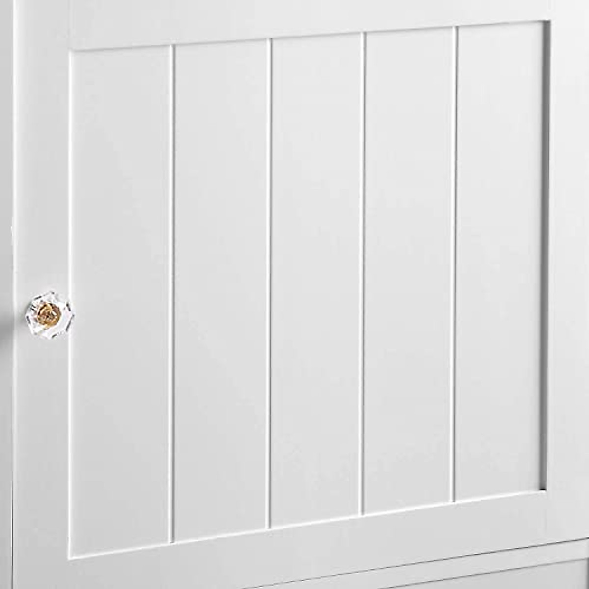 SONGMICS White Night Stand, Bathroom Floor Cabinet, End Table with Drawer, Wooden Bedside Table, Multifunctional Storage Organizer with Large Capacity, Easy to Assemble ULET02WT