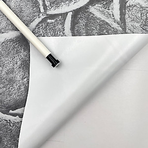 Yifely Grey Rock Stone Decorative Shelving Paper Vinyl Shelf Liner Living Room Wall Sticker Easy to Use 17.7inch by 9.8 Feet