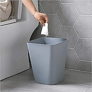 Creative Square Trash Can Waste Bins Living Room Bedroom Lidless Plastic Paper Basket Kitchen Simple Rubbish Garbage Can
