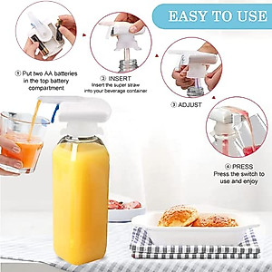 2 Pack Drink Dispenser,Milk Dispenser,Electric Tap,Automatic Drink Dispenser,One-Handed Operation,Can Prevent Milk and Beer From Overflowing,Suitable for Outdoor and Home Kitchens
