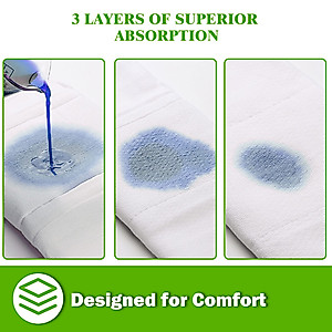 Prefold Cloth Diapers - Premium Cotton, Fasoar 3 Ply Environmental Friendly Baby Washable Diaper Covers for Babies to Toddlers Multi-Use (10-35 lbs) 6 Count