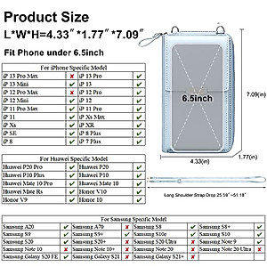 OIDERY Small Crossbody Phone Bags Cellphone Wallet Purse for Women with Credit Card Slots