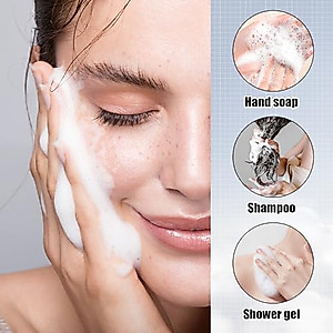 ASEVAT 12 Pcs Empty Foaming Pump Dispenser, 2 oz Transparent FoamSpray Bottle for Hand Soap Shampoo Lash Cleanser Packaging Liquid Cleaning (Clear)