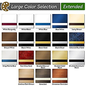 Name Plate, Custom Office Door Signs, Personalized Plaque for Wall, Address Mailbox, Name Sign - 2x8 Inch, 18 Colors - Made by My Sign Center, USA (Classic)