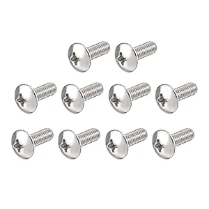 uxcell A15121600ux0584 M4x12mm Stainless Steel Phillips Head Machine Screws (Pack of 50)
