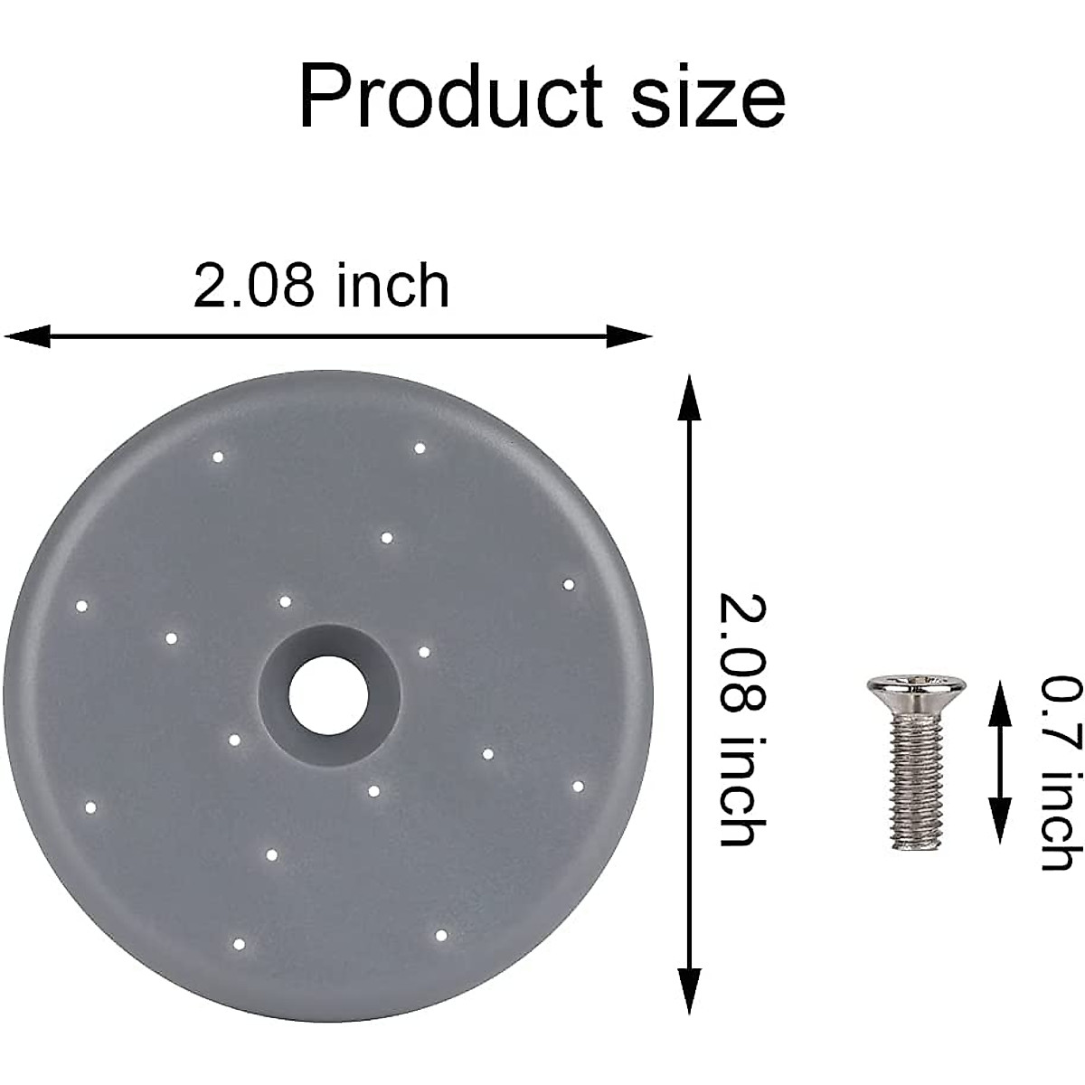 KANONEY 2 Pack Commercial Spray Valve Repair Kits for Commercial Sink Pre-Rinse Faucet Dish Sprayer Touch On Kitchen Sink Faucets 1.42 GPM Spray Face Bumper and Screw Repair Part, Grey