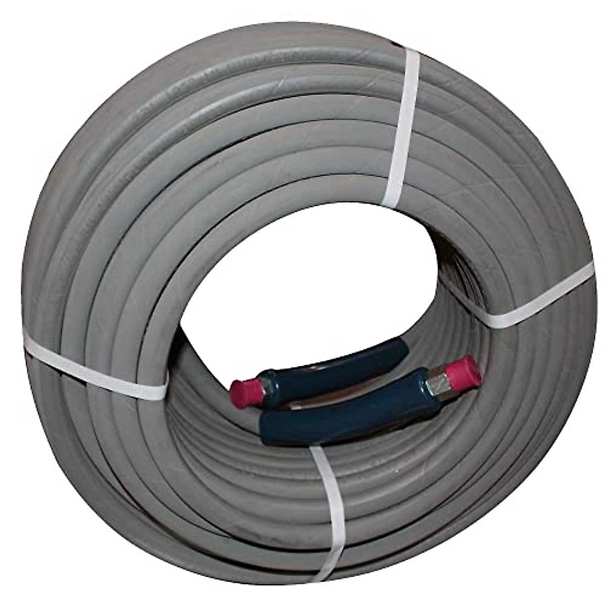 Pressure-Pro AHS285 Pressure Washer Hose 3/8" x 100' w/ Quick Connect, Non-Marking, Inc. Vinyl Bend Restrictors, 1-Wire, Commercial Grade, Assembled in the USA, Max Pressure: 4200 PSI, Max Temp: 250