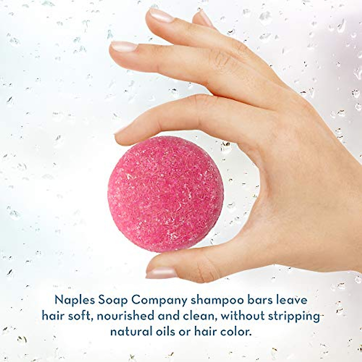 Naples Soap Company Solid Shampoo Bar for All Hair Types – Eco-Friendly, Free of Parabens, Alcohol, Pthalates – Handmade, pH Balanced, Hydrating Haircare, Lasts 50-75 Uses – Sunkissed, 1.75 oz